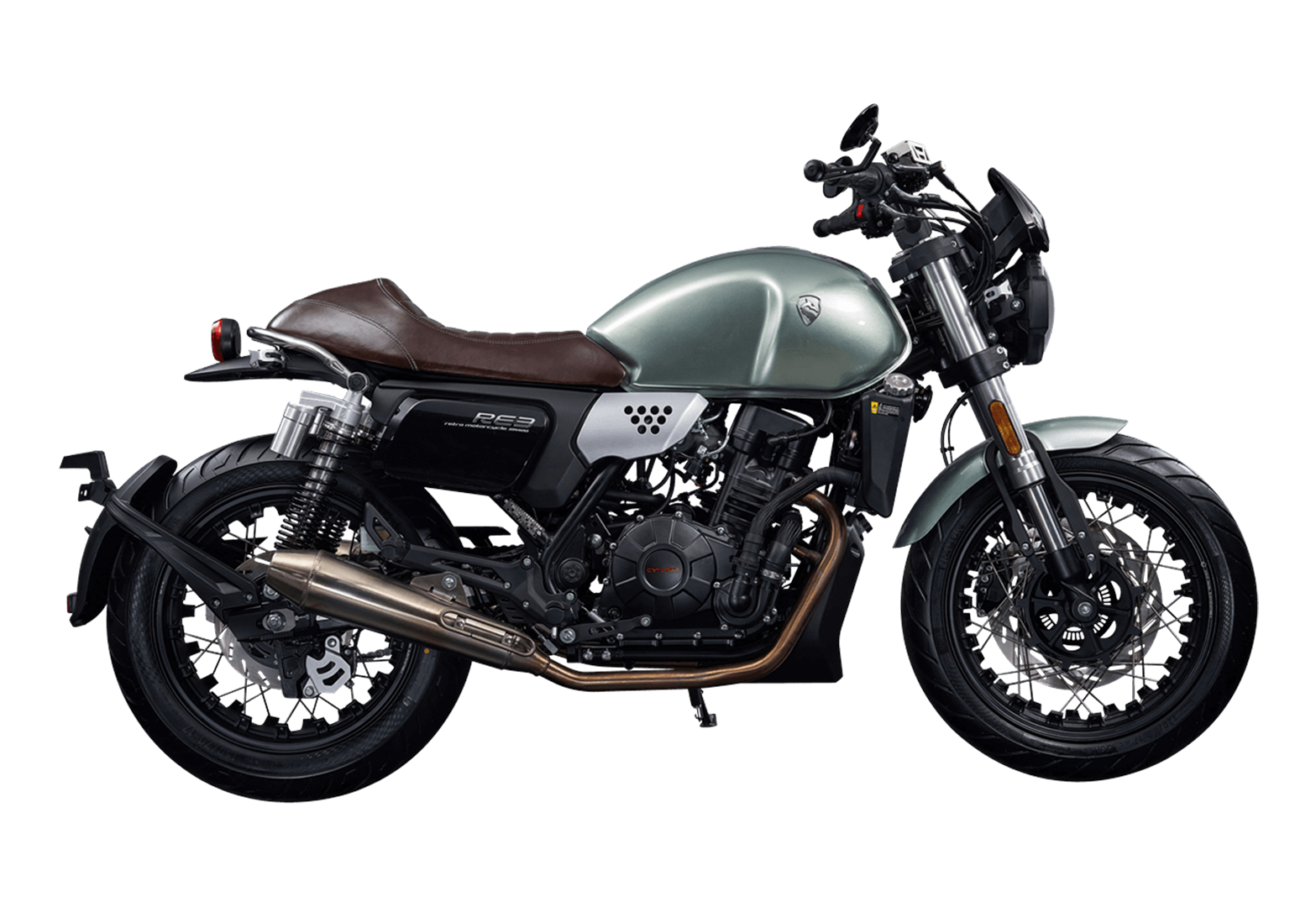 Мотоцикл CYCLONE RE3 (SR400) 2024 Зеленый (ПТС)